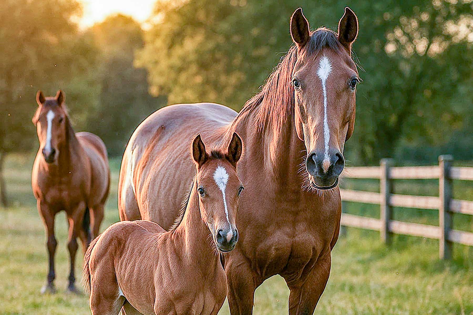 The Invisible Thread Between Father and Foal - equine story